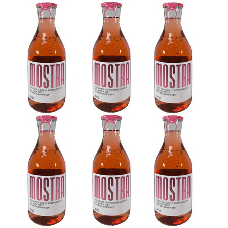 Mostra rose wine, made from three grape varieties.